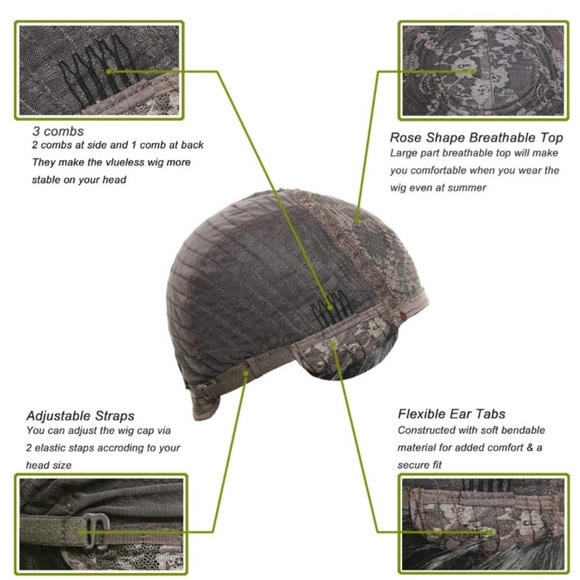 Hair | 24 Long Straight Ombre Green Bang Wig | Poshmark